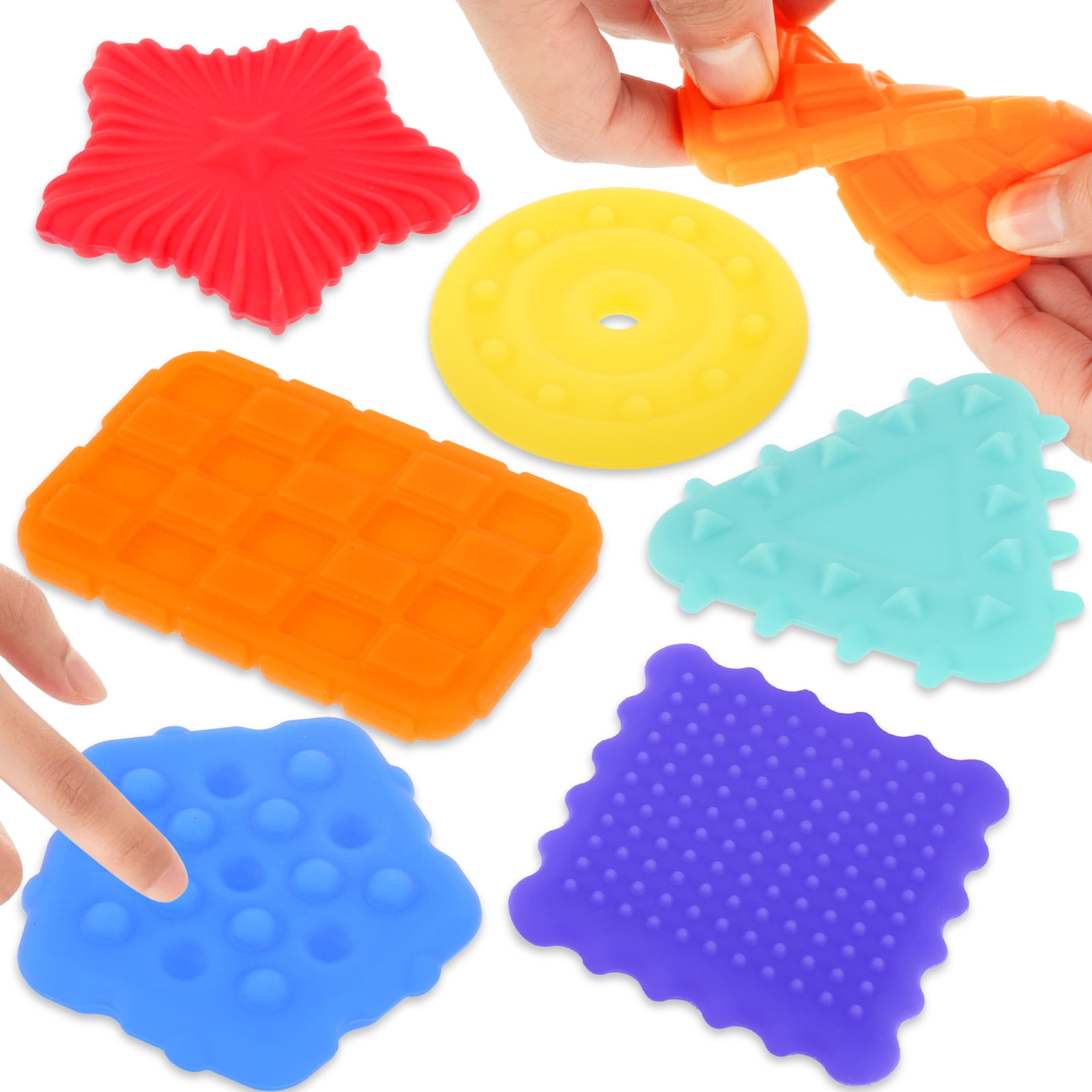 Tysrjsv 6pcs Calming Toys Soft Textured Calm Down Toys Portable Stress ...