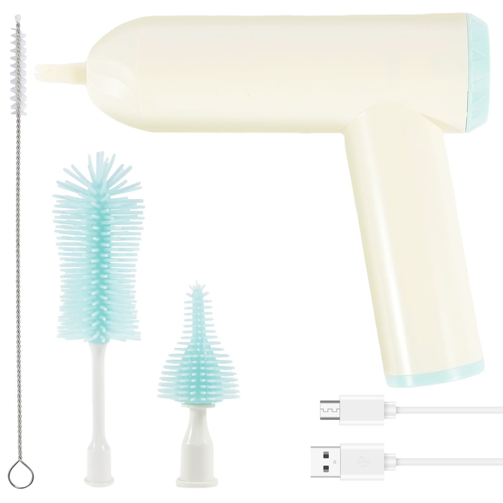 Tysrjsv Electric Bottle Brush Portable Electric Baby Bottle Cleaner Kit ...