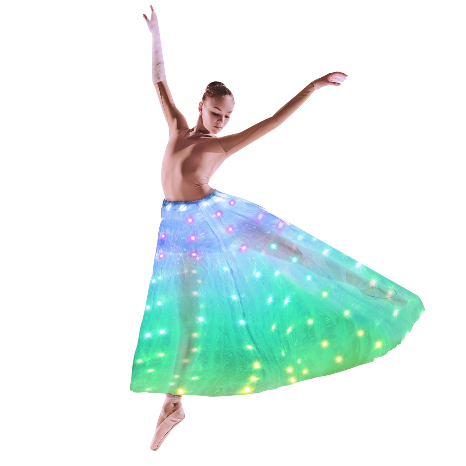Tysrjsv Light Up Skirt LED Skirt LED Light Up Skirt for Women ...
