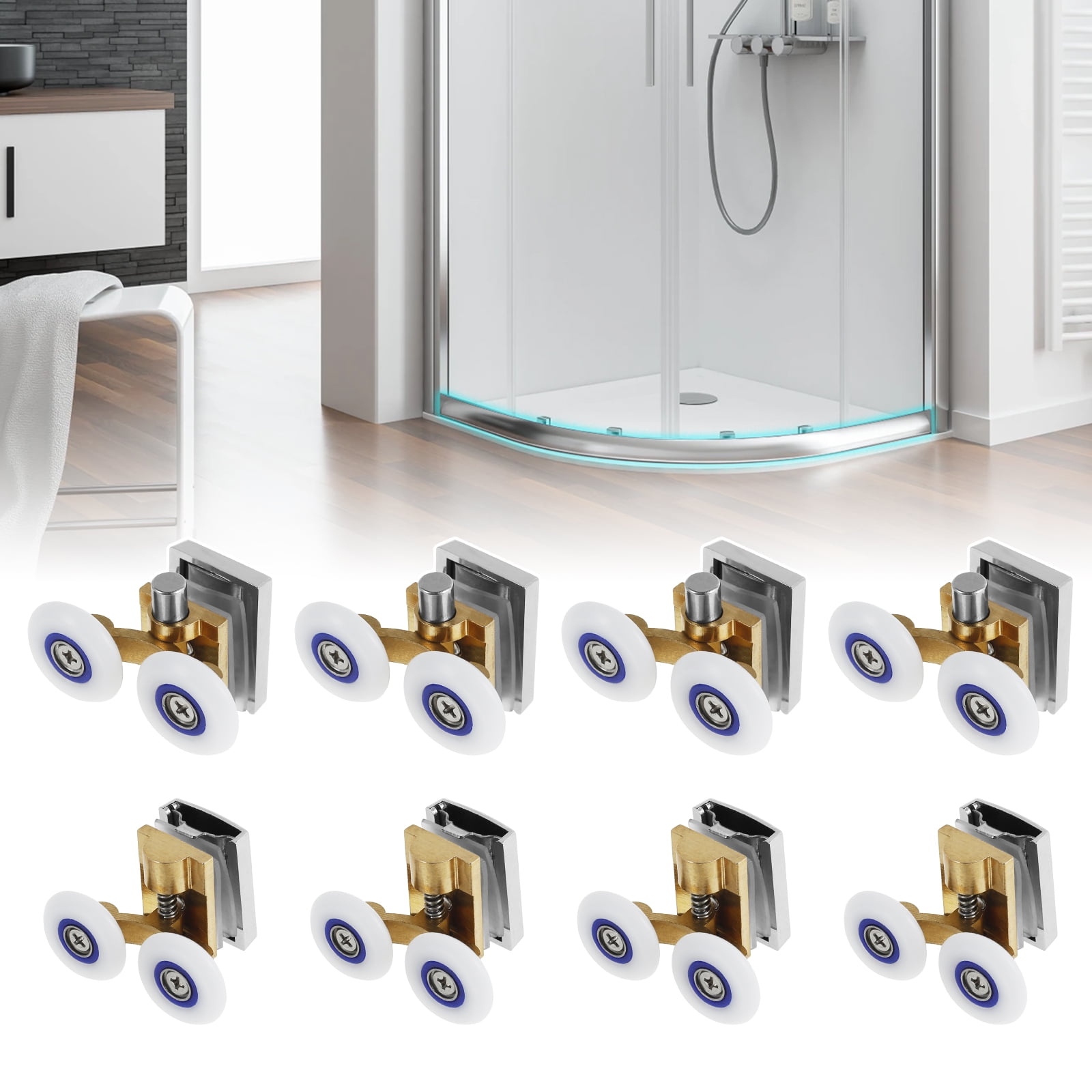 Tysrjsv Shower Door Rollers Aluminum Alloy Shower Door Roller Good ...