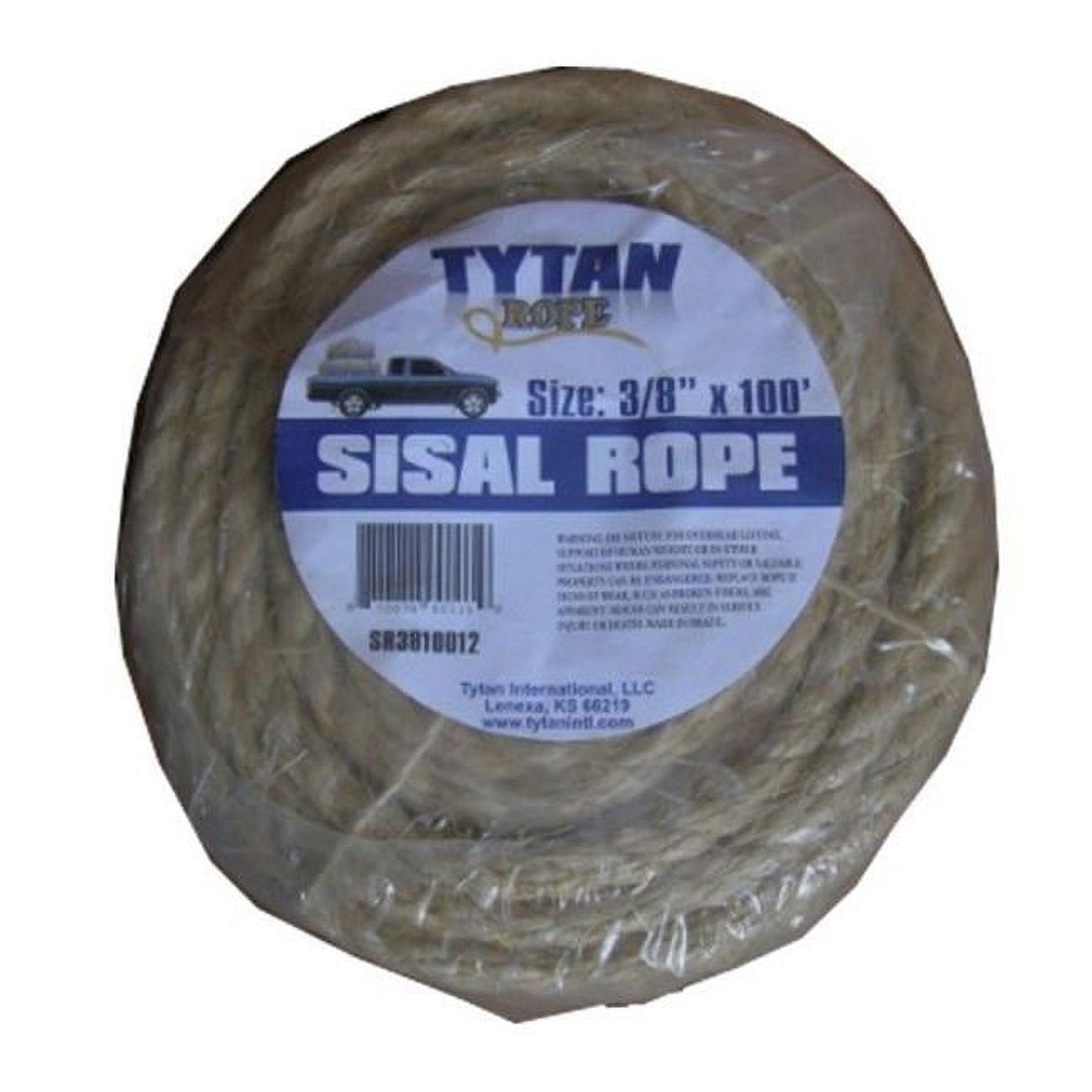 Tytan International SR1410024 0.25 in. x 100 ft. Rope Sisal, Mini Coil ...