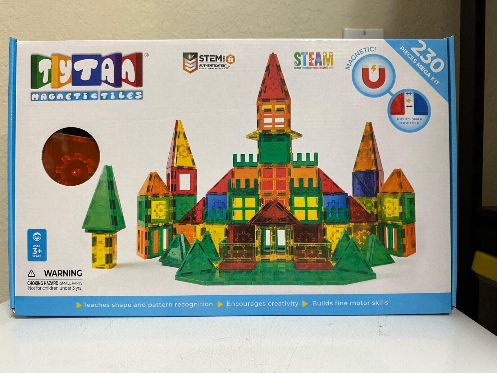 Tytan Tiles Magnetic Building Blocks, 230 pc. - Walmart.com