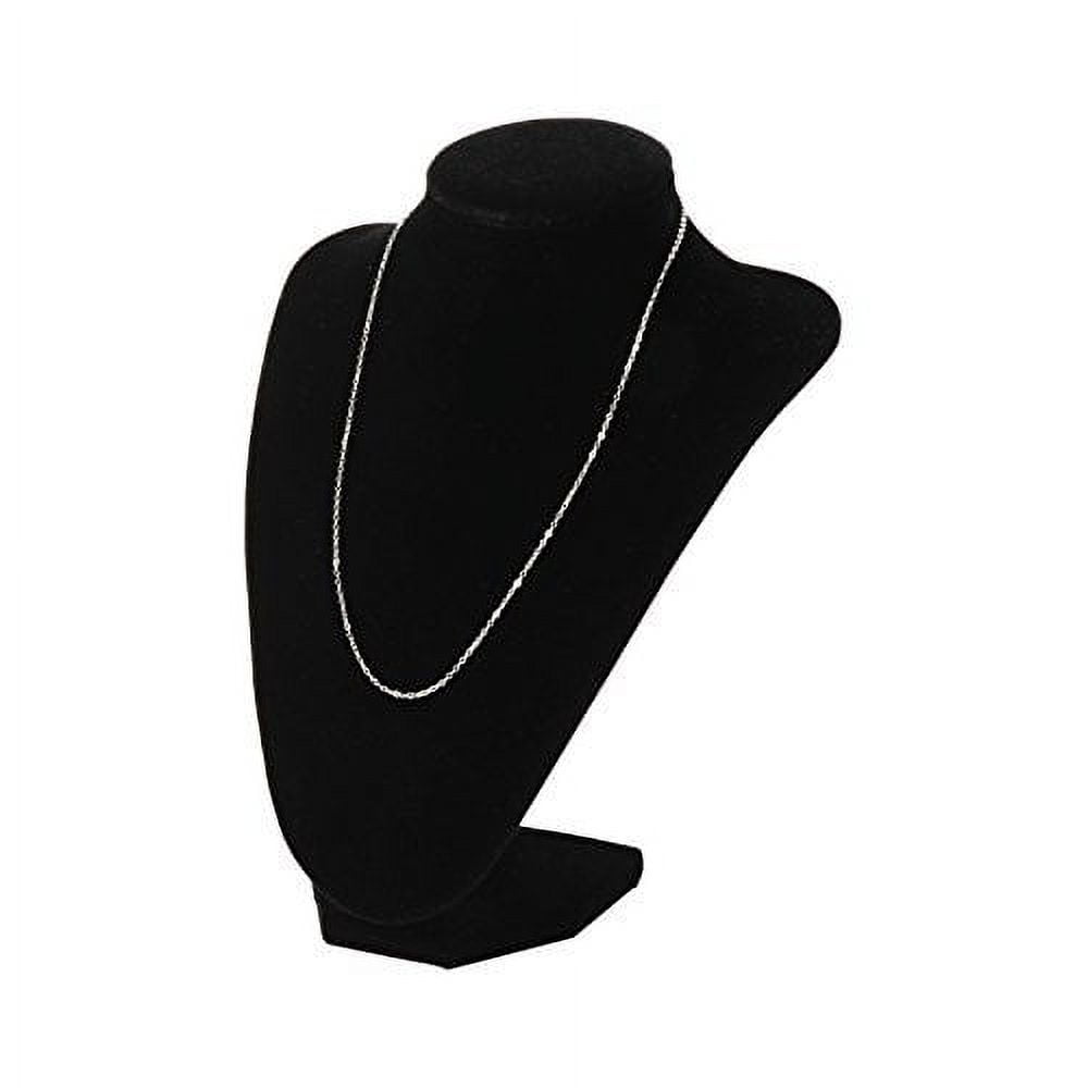 Tytroy 9" 3D Black Velvet Necklace Display Chain Jewelry Model Bust ...