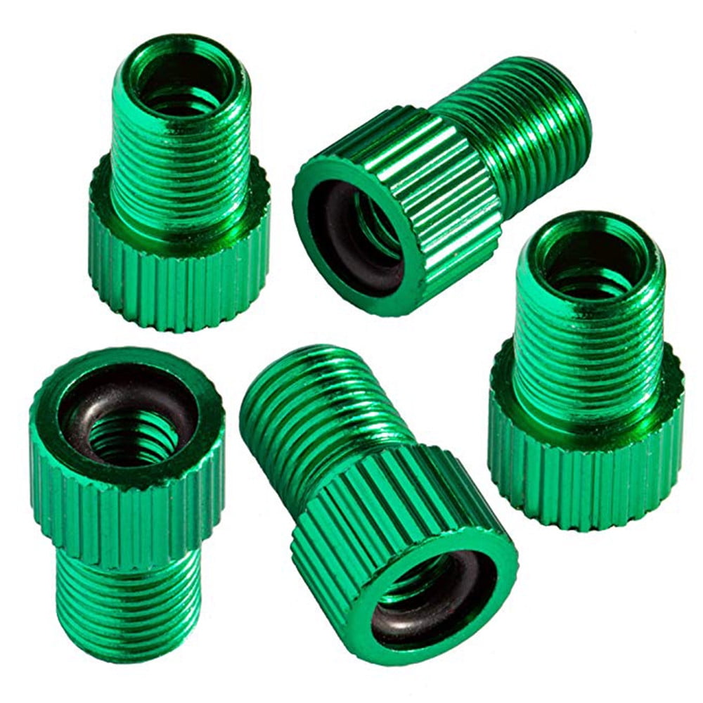 Tyuong Bike Accessories 5Pc Aluminum Alloy Valve Adapter Bicycle Road ...