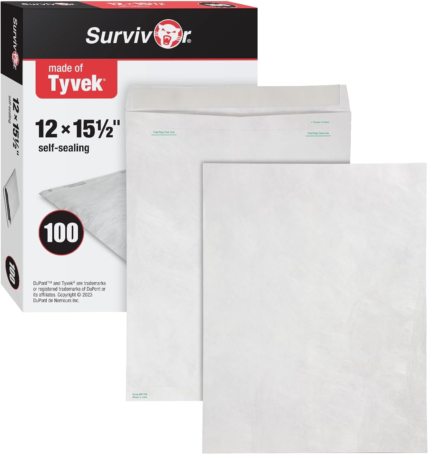 Tyvek Shipping Envelopes, 12" x 15-1/2", Made with Lightweight and ...