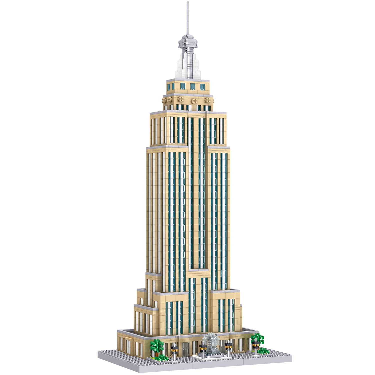 TzFioy Empire State Skyscraper New York Micro Brick Building Set (3819 ...