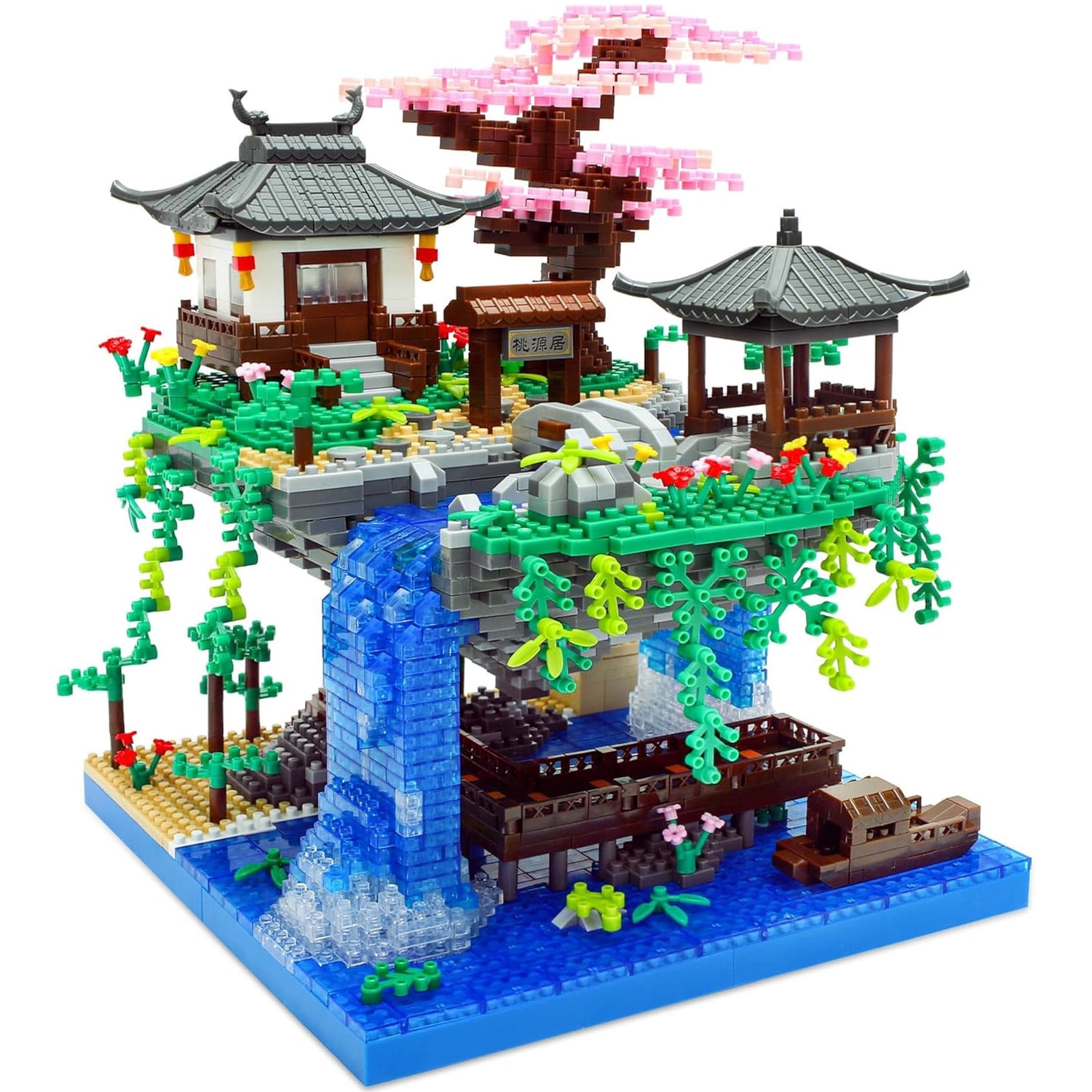 TzFioy Land of Peach Blossoms: A Hidden Paradise Building Blocks Set ...