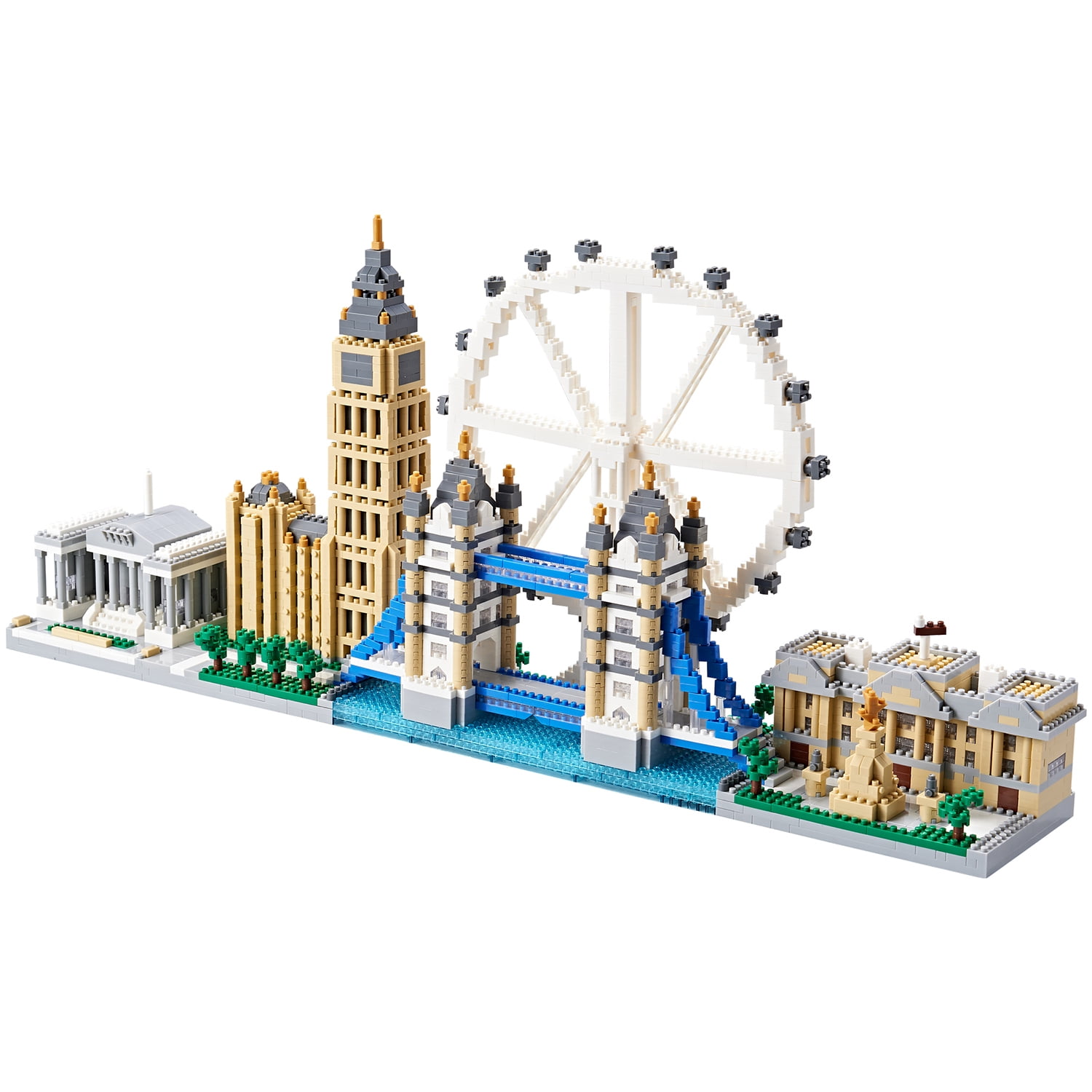 TzFioy London Skyline Building Blocks Set (3430Pcs) Famous World Architecture Educational Toys ...