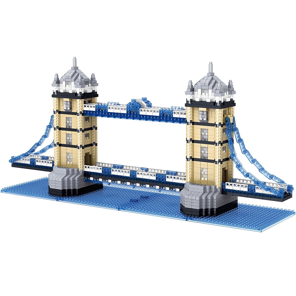TzFioy London Tower Bridge Building Blocks Set (1936Pcs) Famous World ...
