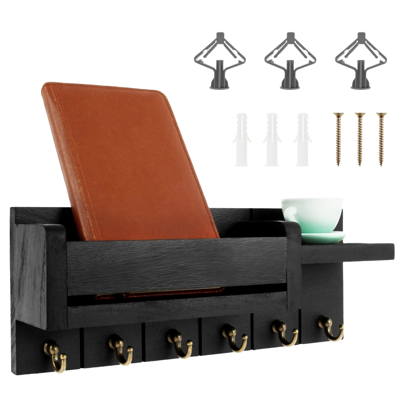 Lzvxtym Key Holder Wall Mounted Key Hooks for Wall Decorative with 6 ...