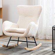 Mid-Century Modern Jayce Gray Rocking Chair - Walmart.com