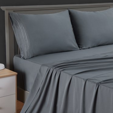 PURE BAMBOO Sheets Full Size Bed Sheets 4 Piece Set, Genuine 100% ...