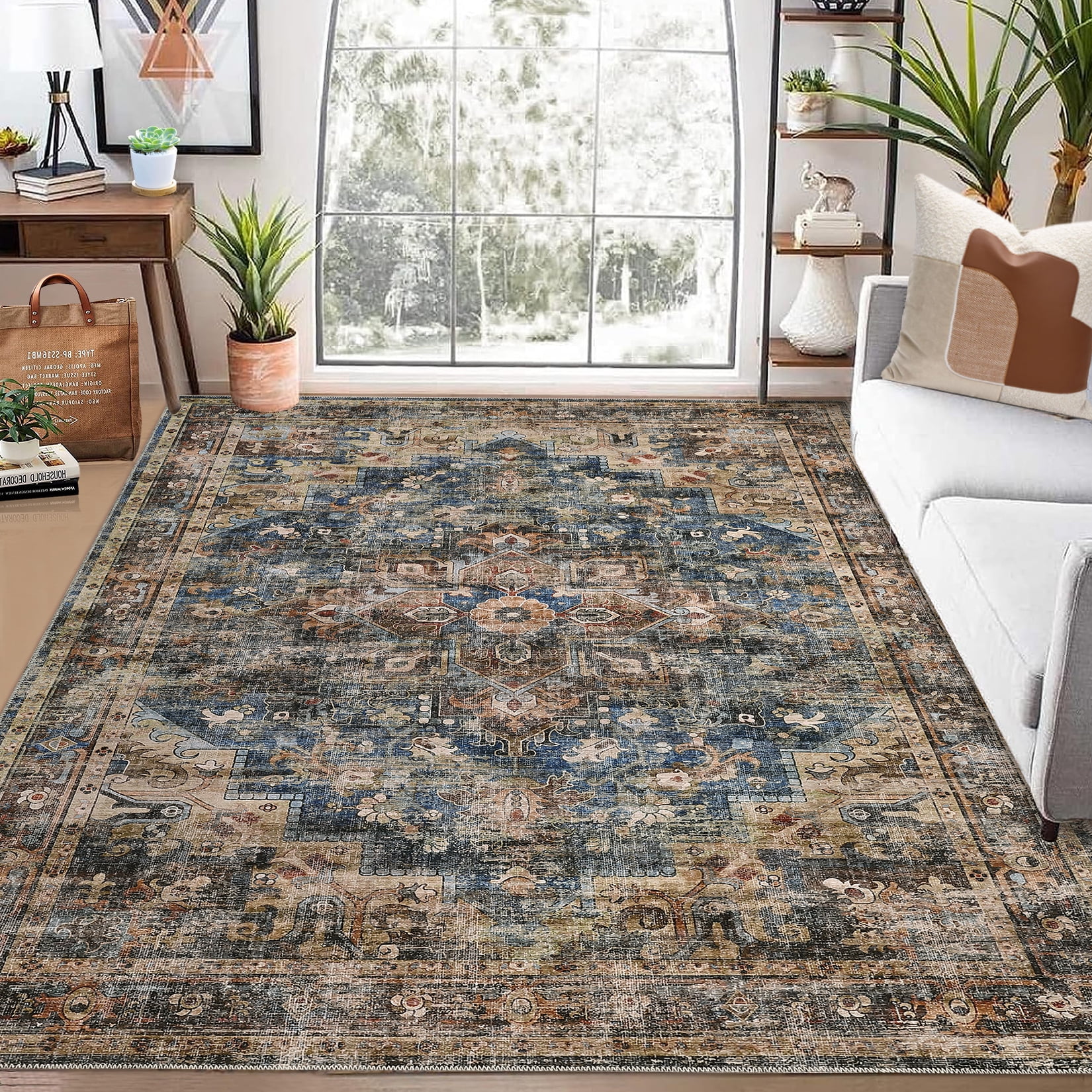 Tzou 10x13 Large Area Rugs for Nursery Room, Chenille Machine Washable ...