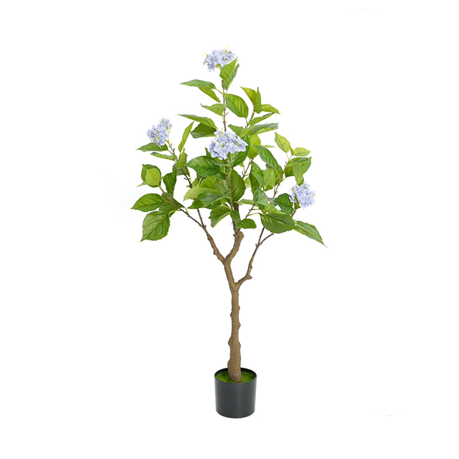 Tzou 4ft/5ft Artificial Hydrangea Tree – Realistic Faux Flowering Plant ...