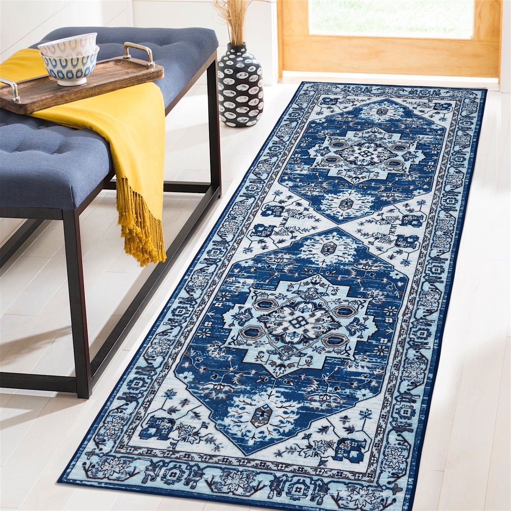 Tzou Area Rug Runner 2x6 Vintage Persian Mat Indoor Home Decor Low Pile ...