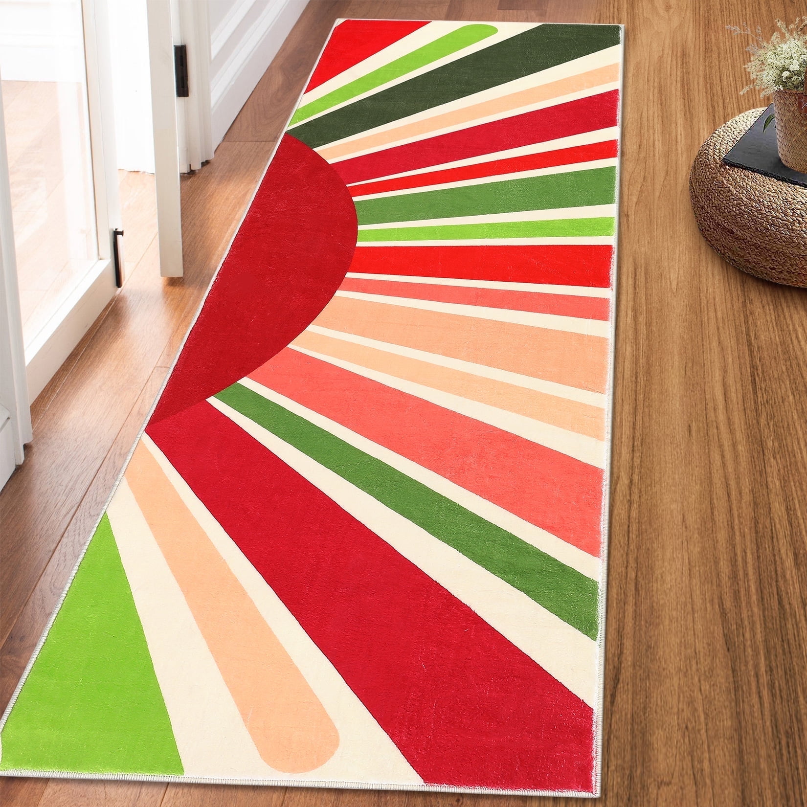 Tzou Morden Colorful Floral Washable Runner Rugs 2'x6' for Kitchen ...