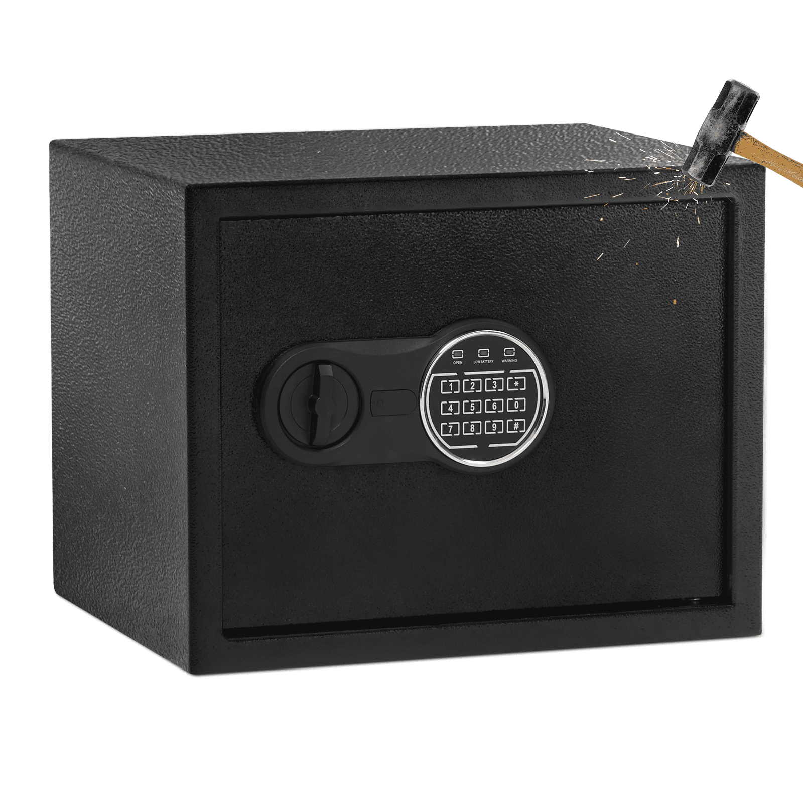 Tzou Security Safe with Digital Keypad Lock, Steel Safe with Interior ...