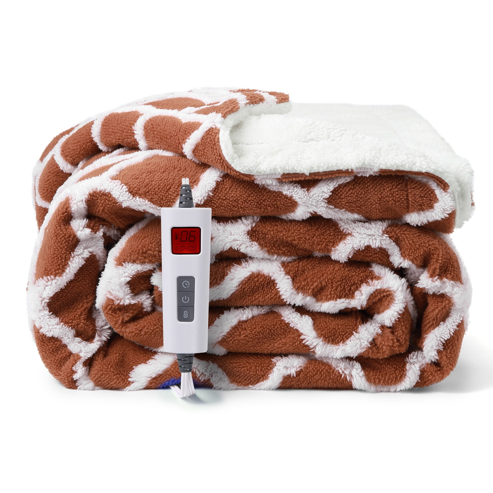 Tzou Soft Heating Blankets for Home Office, with LCD Control, 6 Heat ...