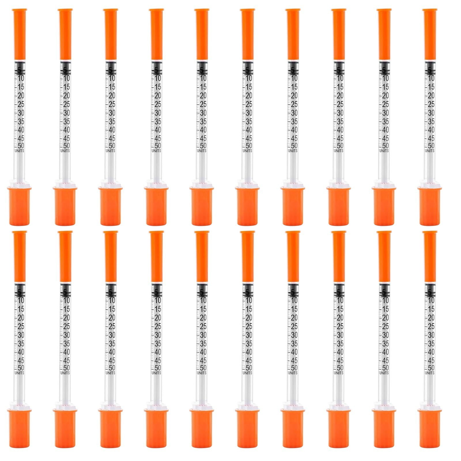 U 100 /2ml with Needle 31G 5/16" 8mm /2 Disposable Individual Package ...