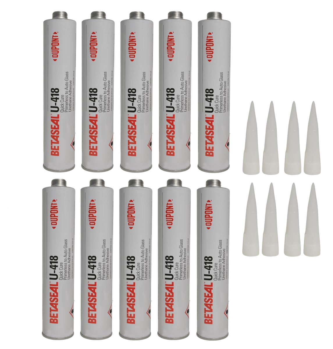 U-418 Auto Glass Urethane Adhesive - Primerless (10 Tubes) 310ml ...