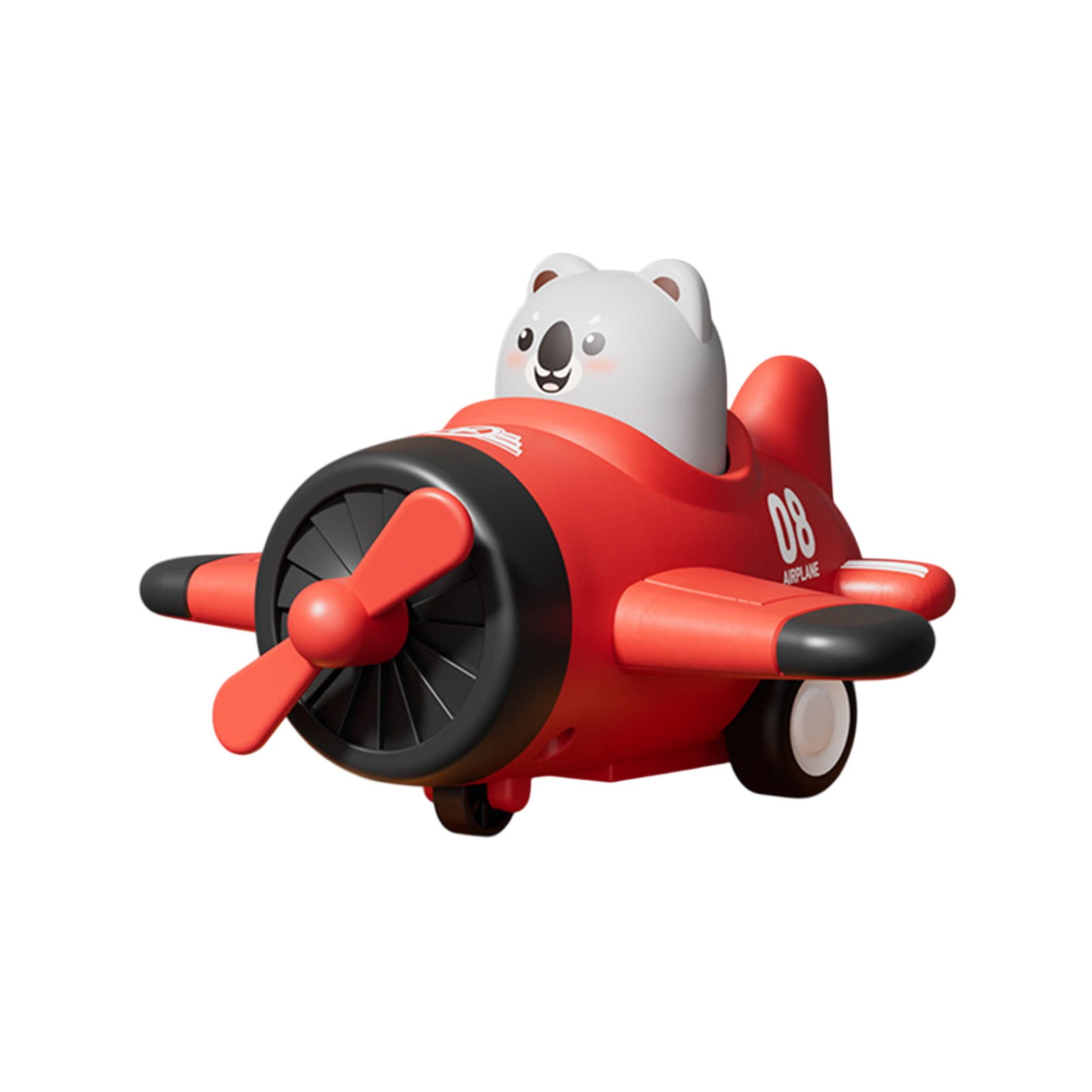 U-823 Red Boy Girl Press Puzzle Toy Car Animals Small Plane Movable ...