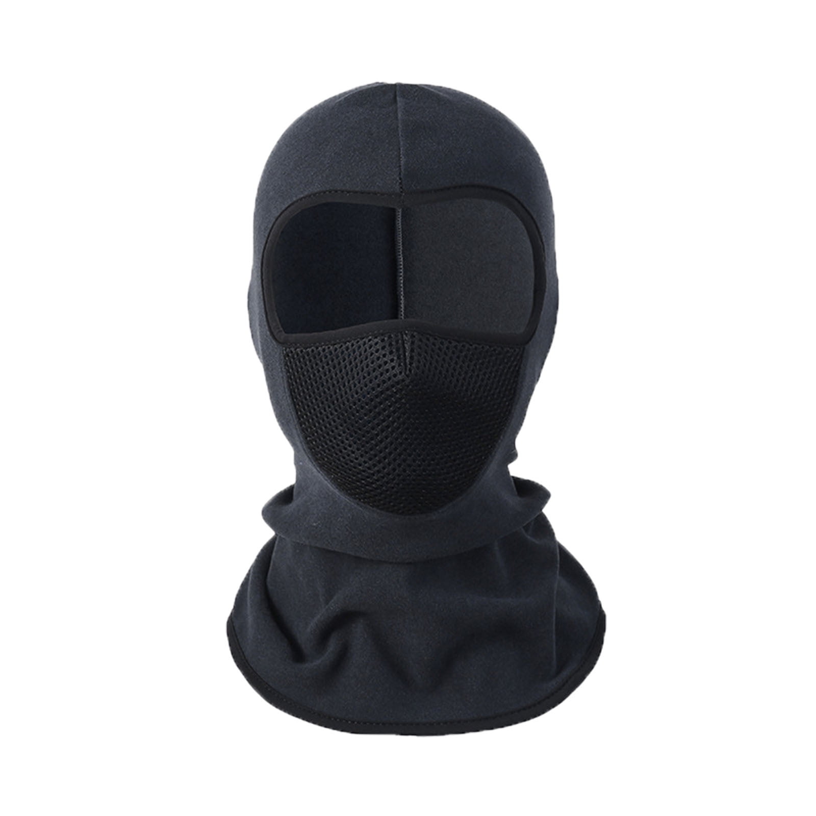 U-916 Dark Gray Men Outdoor Sports Velvet Fleece Warm Head Cover Face ...