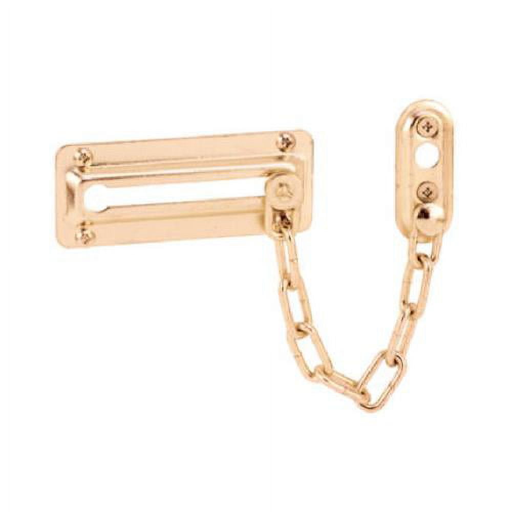 U 9905 Entry Door Chain Lock, Brass-Plated Steel - Quantity 6 - Walmart.com
