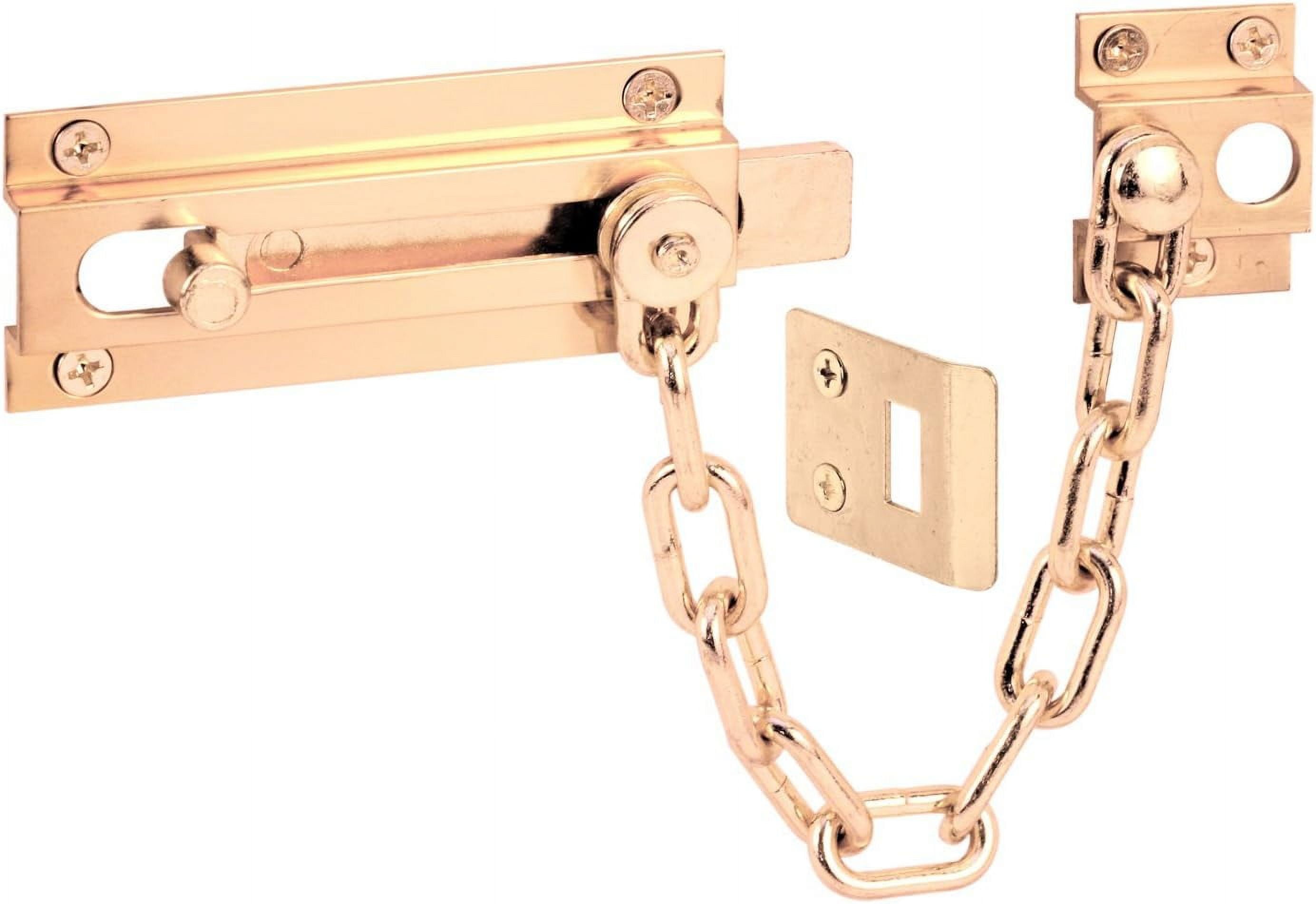 U 9911 Chain Door Guard With Slide Bolt, Solid Brass (Single Pack ...