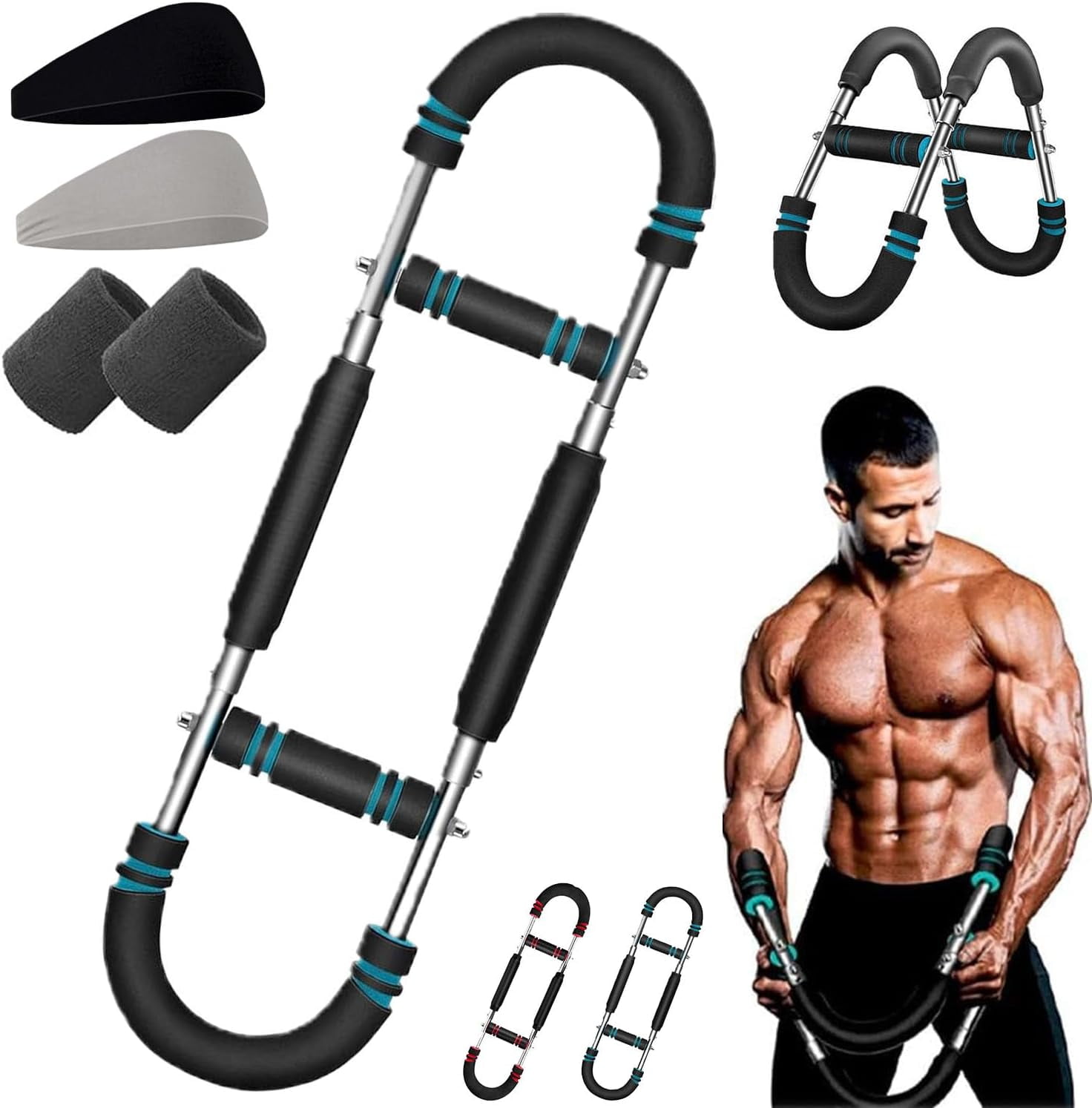 U Arm Force Rod ( 66-110lbs ), Two-Speed Adjustable Twister Arm Trainer ...