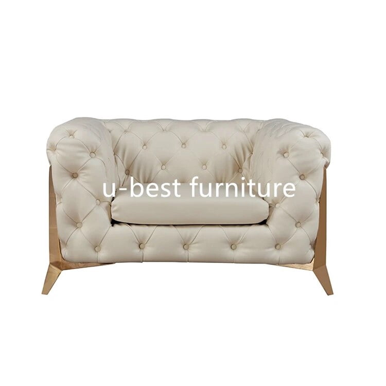 U-BEST Home Furniture Modern Design Luxury Sectional Fabric Tufted ...