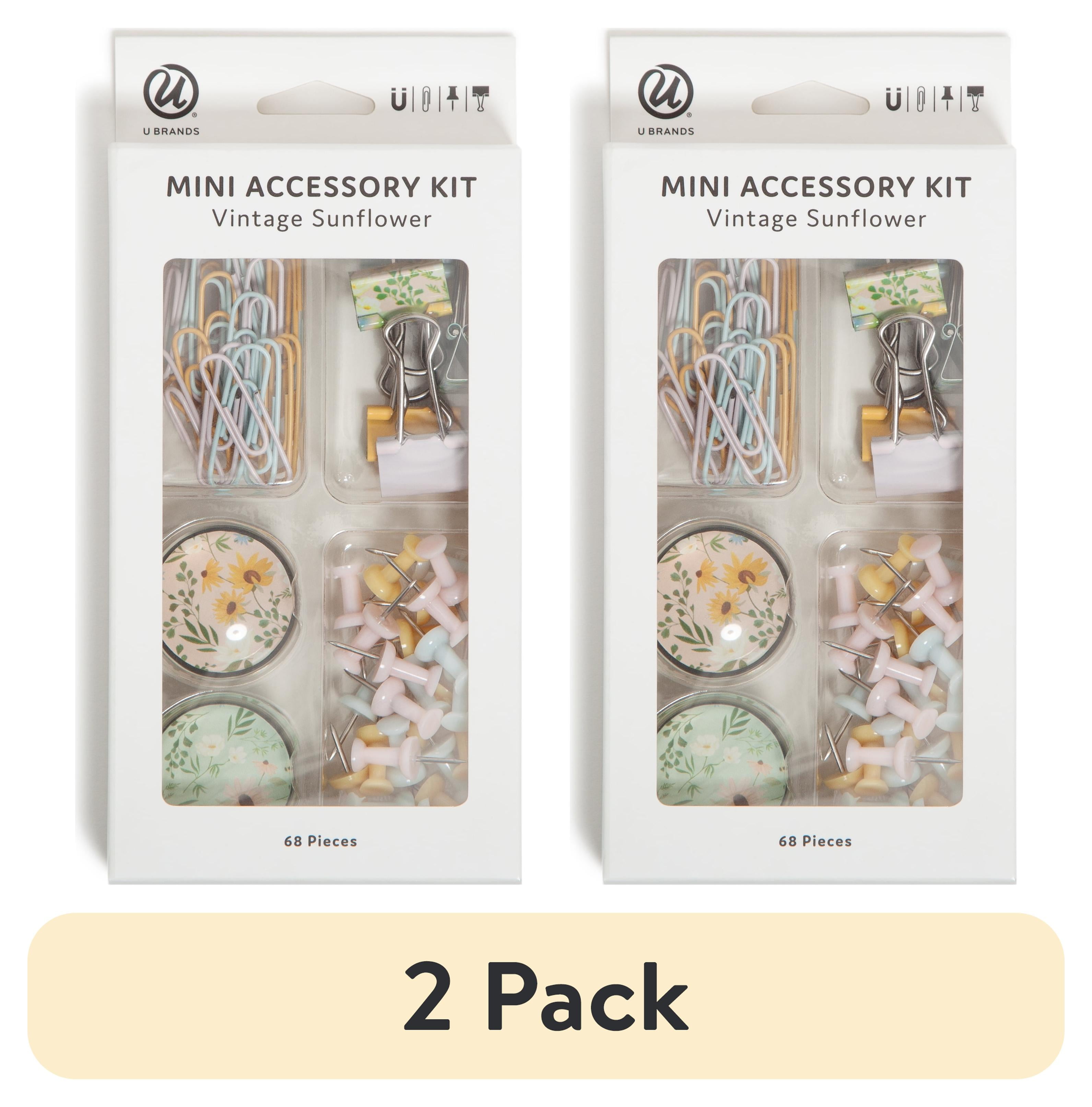 (2 pack) U BRANDS Office Accessory Kit, 68 Count, No. 3 Paper Clips ...