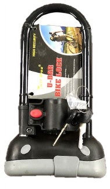 U Bar Hardened Steel Bike Lock, Vinyl Coated - Walmart.com