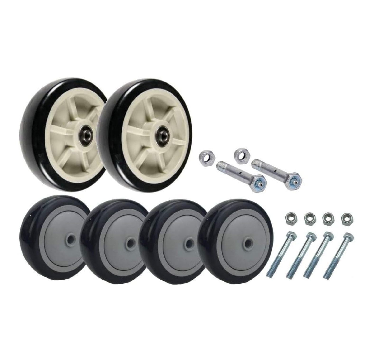 U-Boat Stock Cart - Platform Truck Replacement Wheel and Axle Kit ...