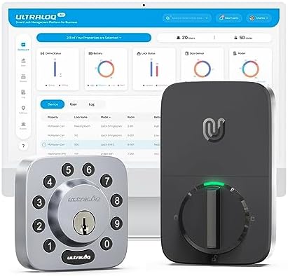 U-Bolt WiFi Smart Lock with Built-in WiFi, 7-in-1 Keyless Entry Door ...