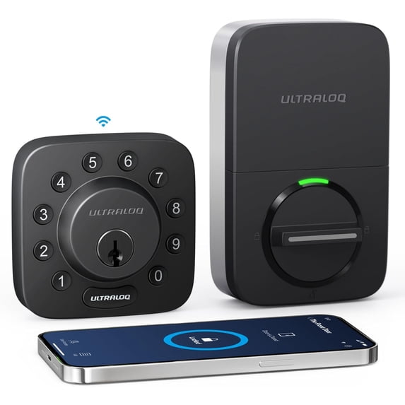 U-Bolt WiFi Smart Lock with Door Sensor, Built in Wi-Fi Keypad Deadbolt ...