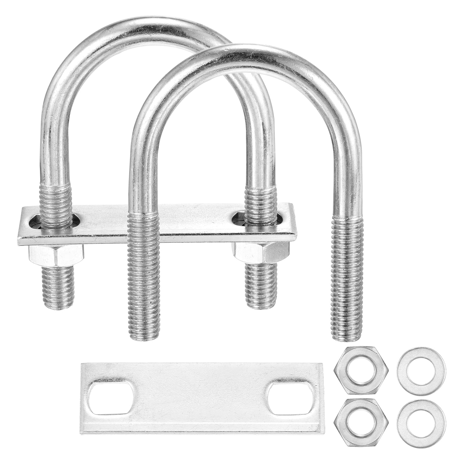 U Bolts 4 Sets (3/8"(M10)x2"x3.34"), Round U Bolt Kits 304 Stainless ...