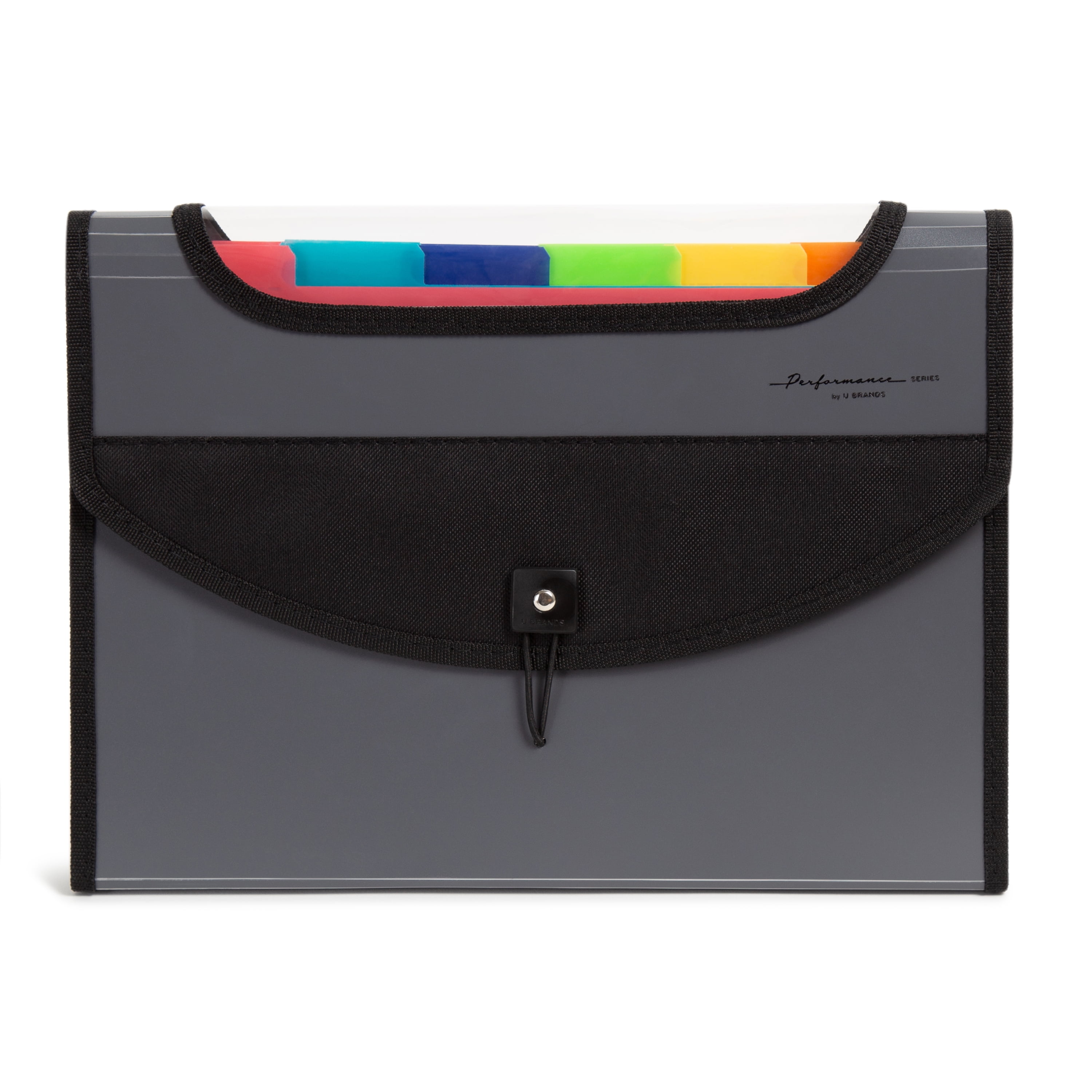 U Brands 13 Expandable Pocket File Folder, Gray, 1 Count, Poly ...
