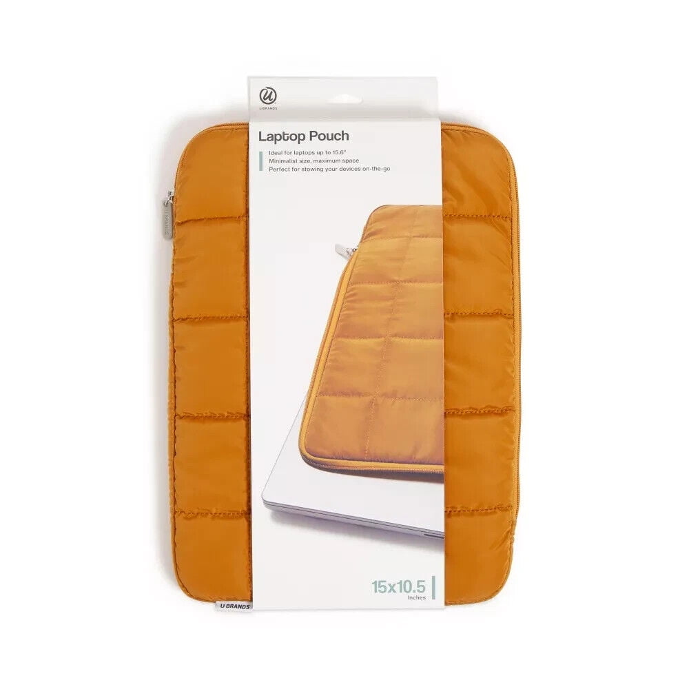 U Brands 15"x10.5" Nylon Puffer Laptop Pouch Acorn - Walmart.com