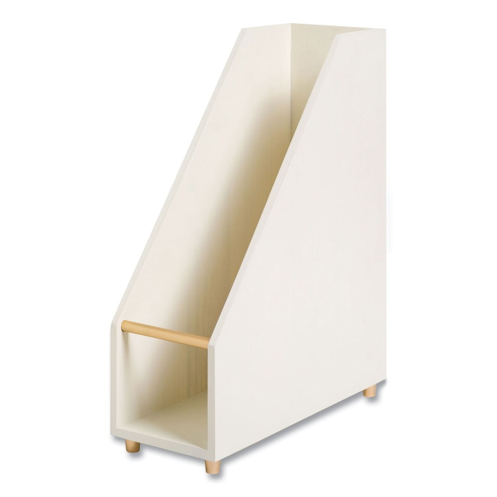 U Brands 3463U02-06 Juliet 3.75 x 9.75 x 11.77 Magazine Holder - White ...