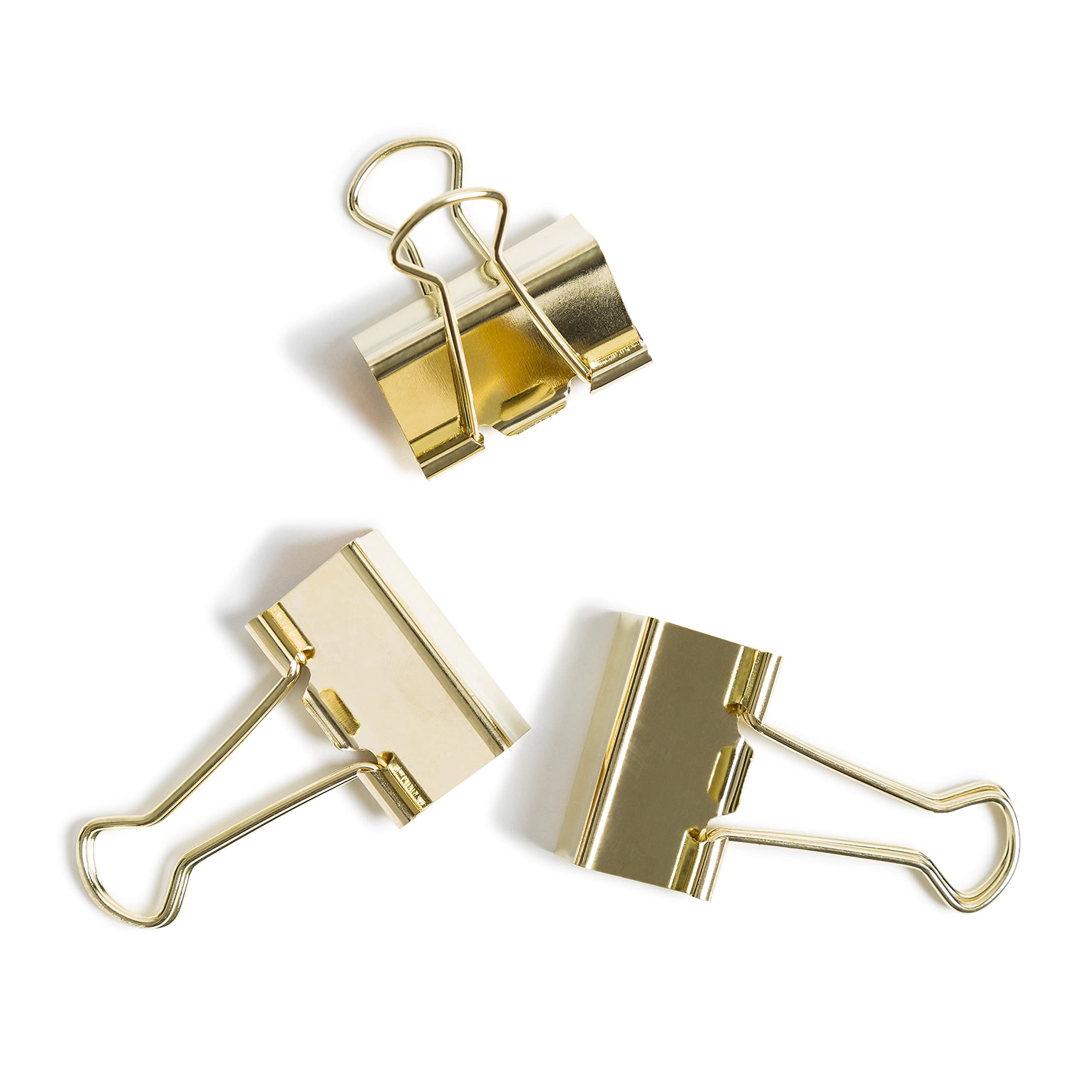 U Brands Binder Clips, Medium (32mm), Gold, 72 Count - Walmart.com