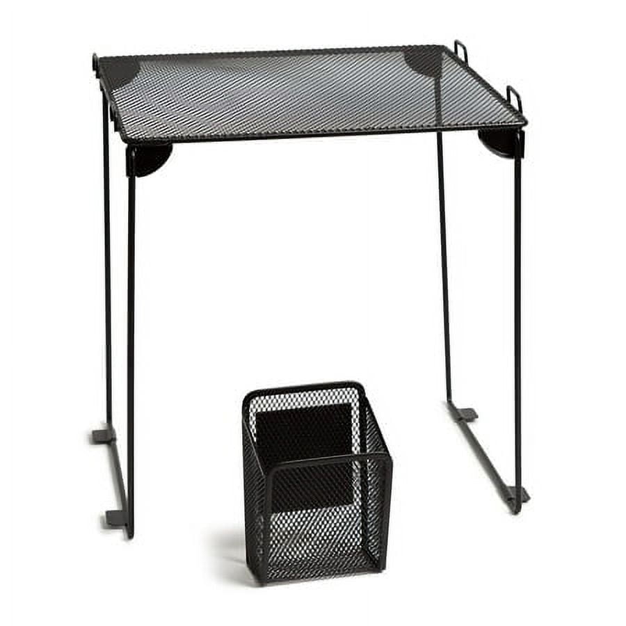 U Brands Black Mesh Locker Organization Kit, Includes Magnetic Cup and ...