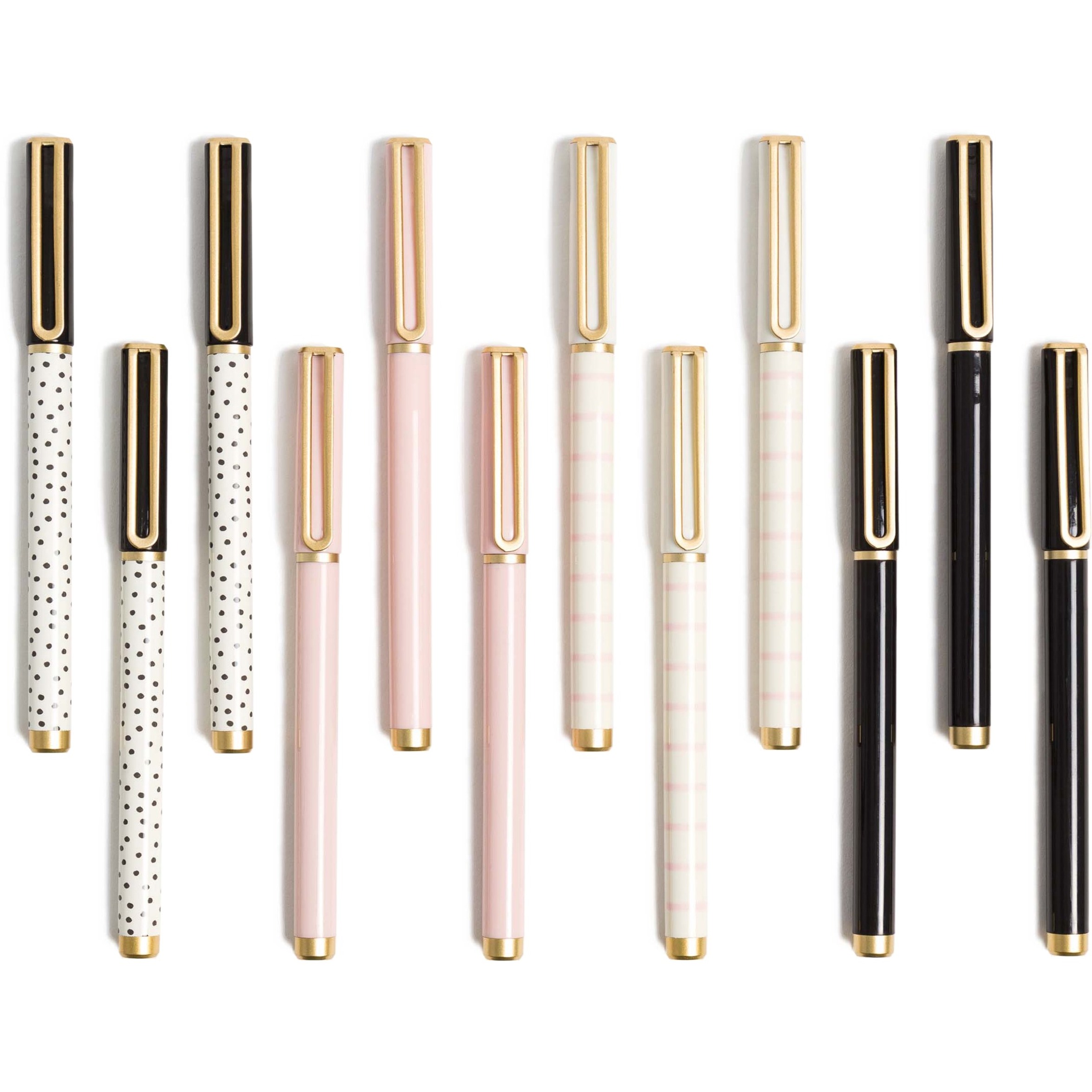 U Brands Catalina Porous Pens, Dots & Stripes, 12 Count - Walmart.com