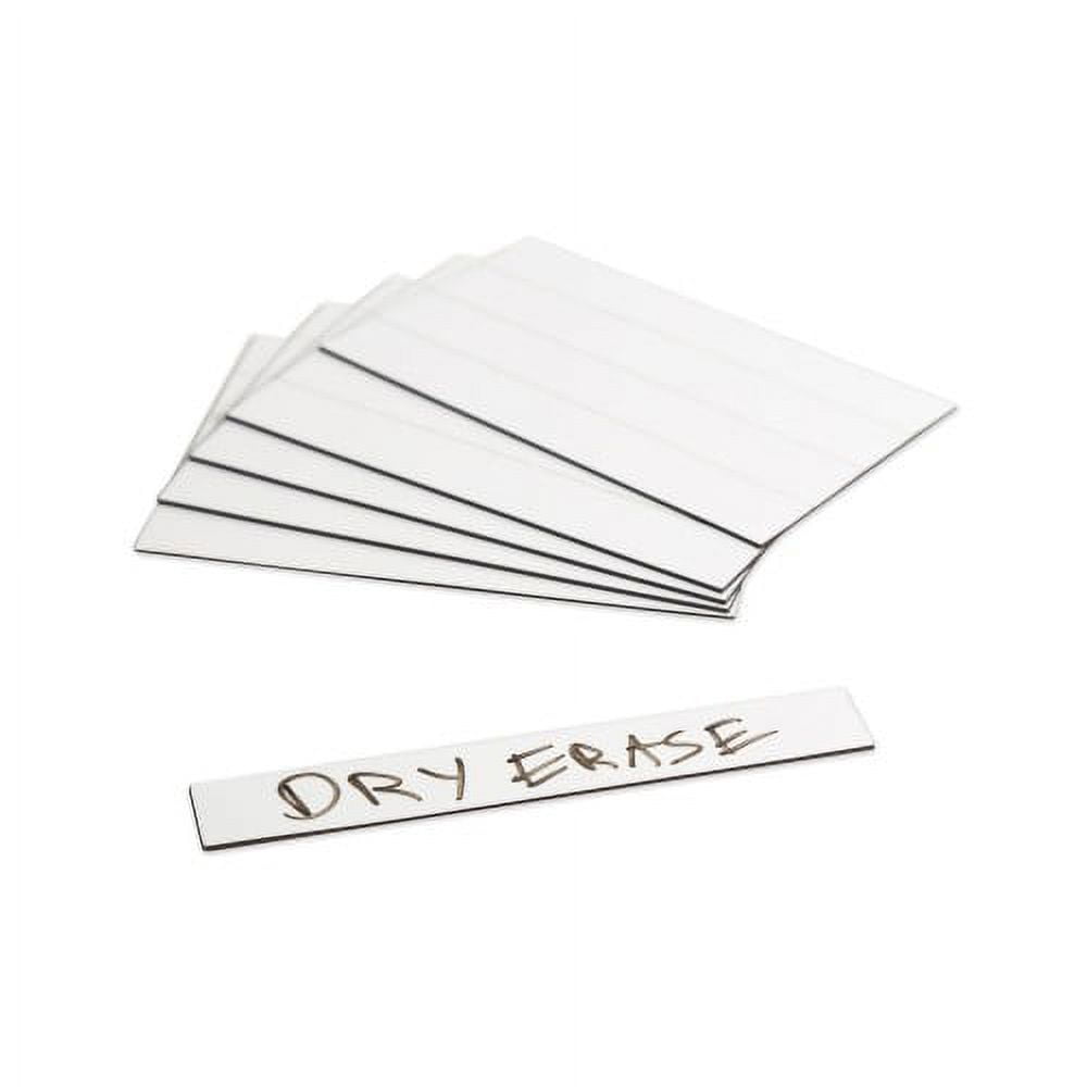 U Brands Dry Erase Magnetic Tape Strips, 6" x 0.88", White, 25/Pack ...