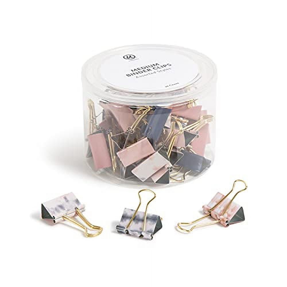 U Brands Fashion Binder Clips, 32mm, Soft Dye, 36-Count - Walmart.com