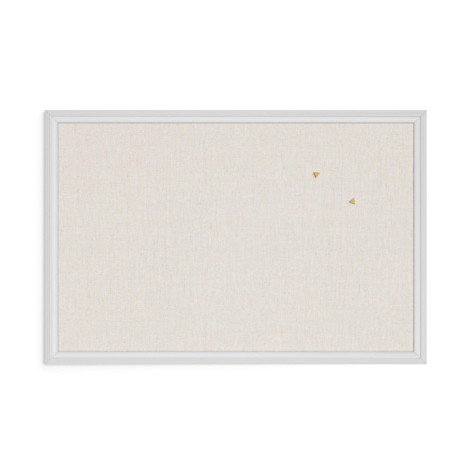 U Brands Linen Bulletin Board 30 x 20 Inches White Décor Frame 2074U00 ...