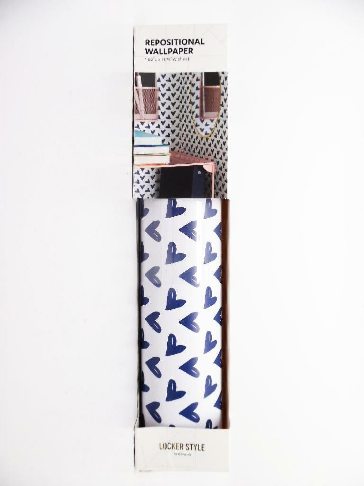 U Brands Locker Style Repositional Peel and Stick Locker Wallpaper Navy ...