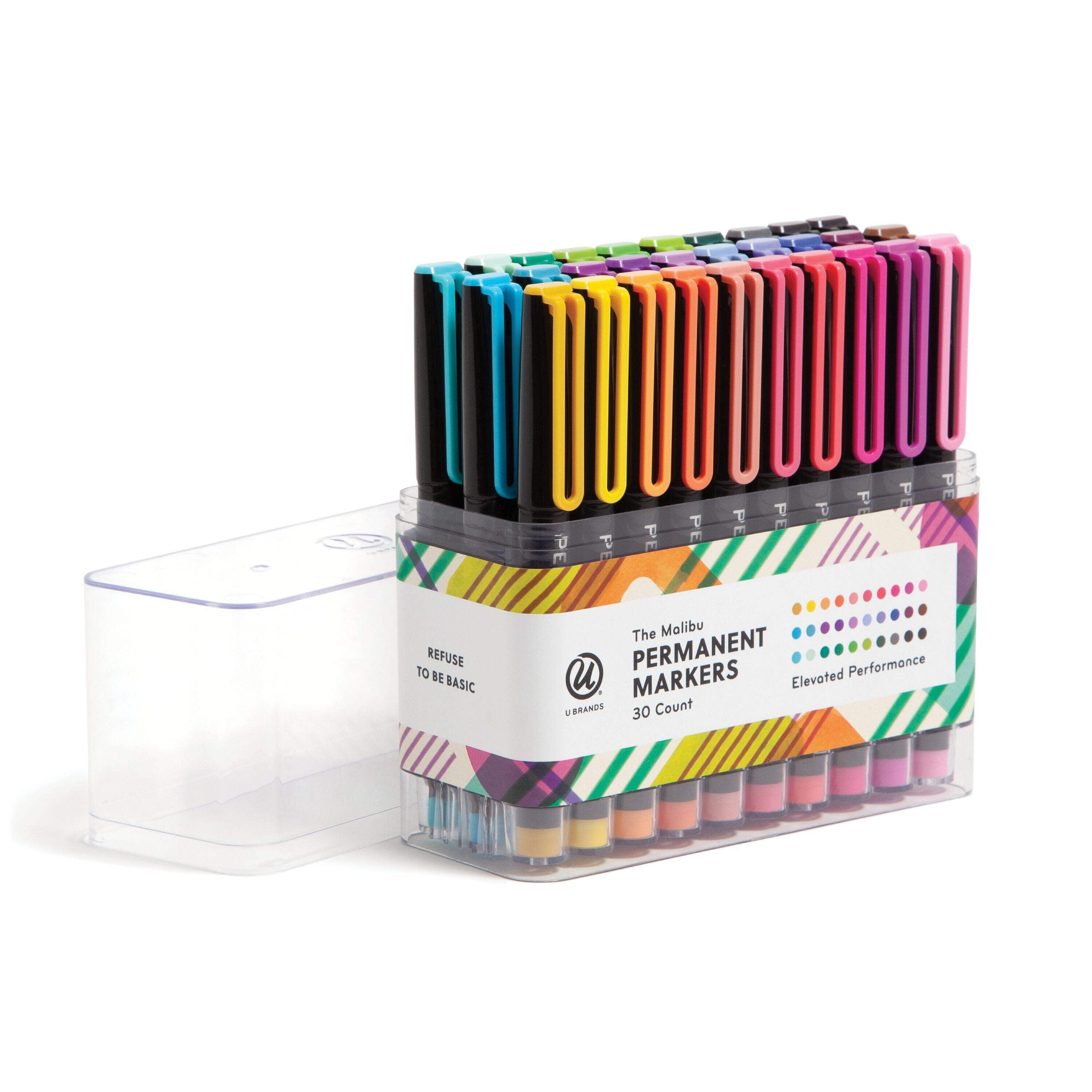 U Brands Malibu Permanent Marker Set, 30 Count, Assorted Colors ...