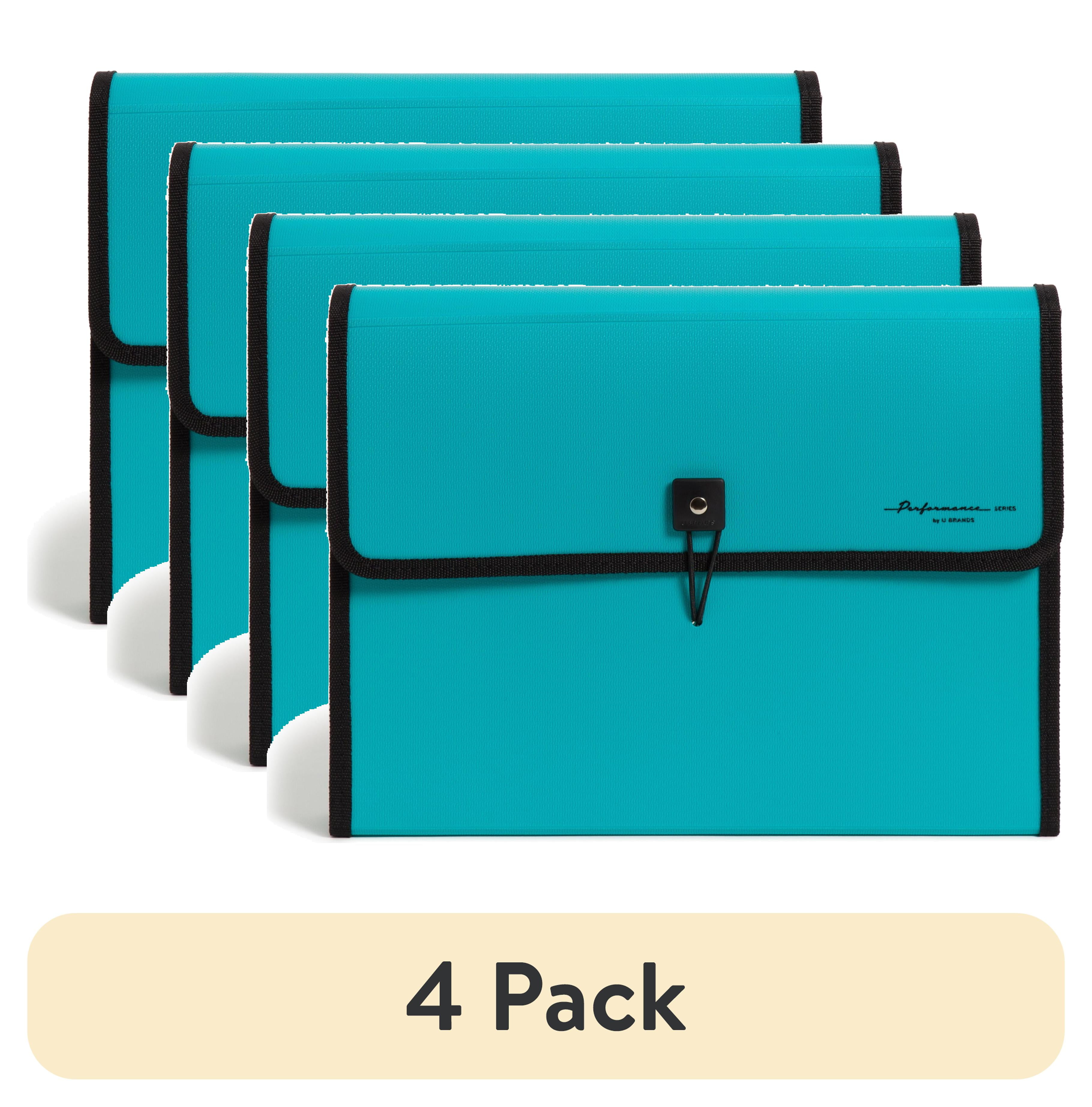 (4 pack) U Brands Performance Poly 13 Pocket Expandable File Folder ...