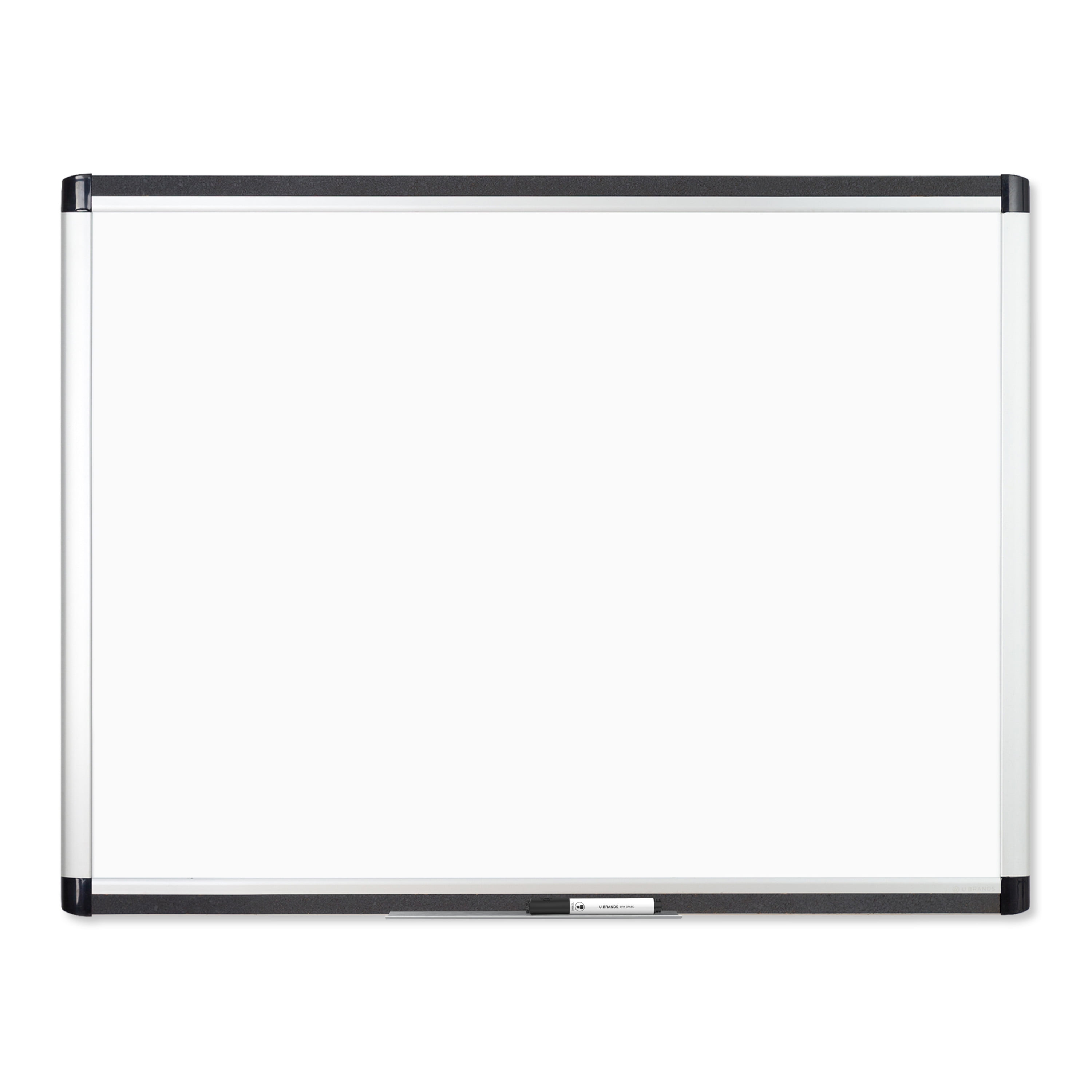 U Brands Pinit Magnetic Dry Erase Board, 48" x 36", White, Cork Strip ...