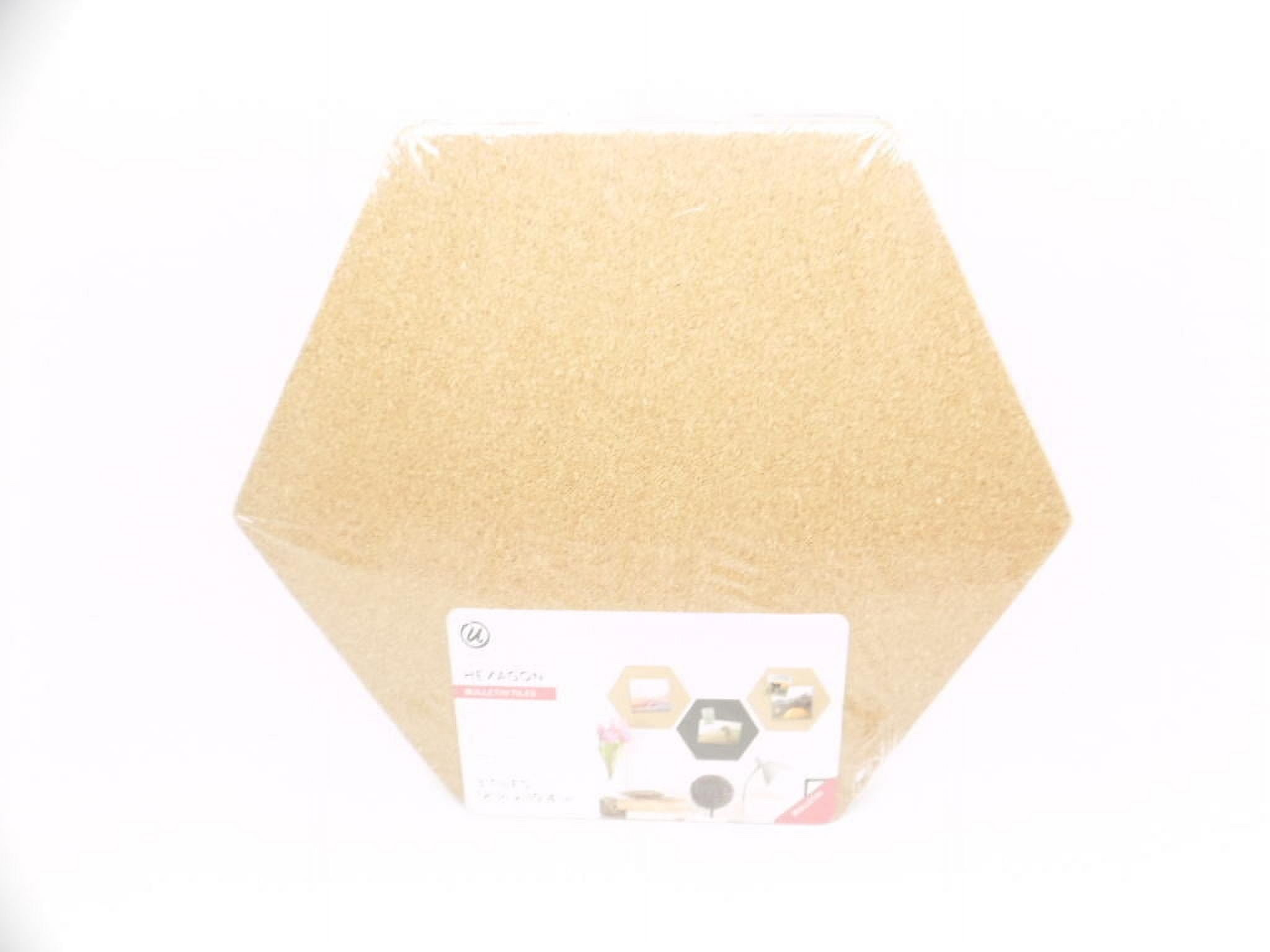 U Brands Reversible Cork Hex Bulletin Tiles 12 in. x 10.4 in. Hexagon ...